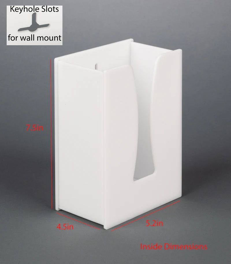 Tissue Box Holder, White – Poltex