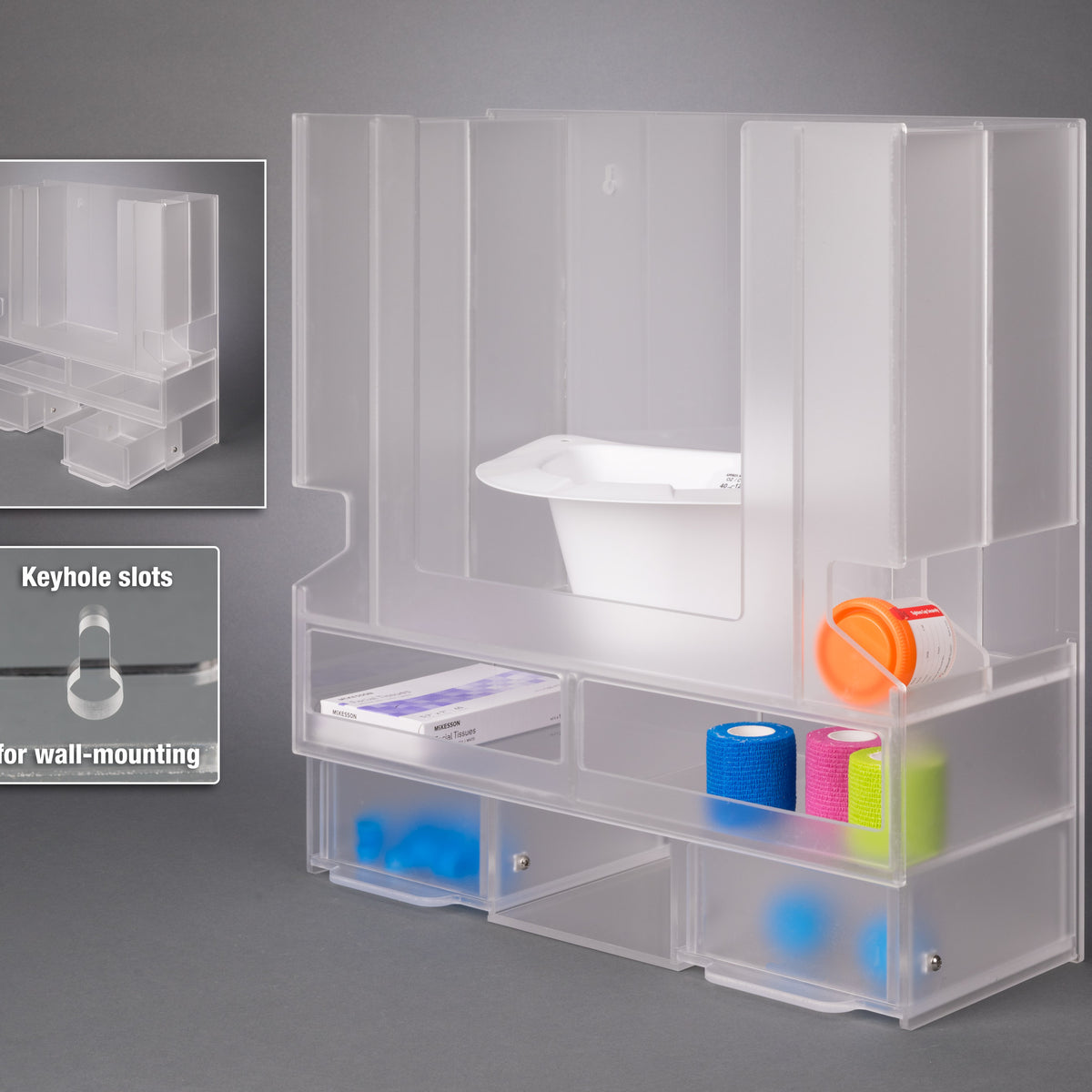 Frosted AC Multi-Specimen Collector Dispenser - Wall Mount – Poltex